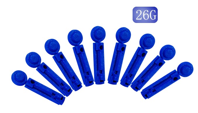 Single Use Lancets Disposable , Safety Blood Lancet With Logo Printing