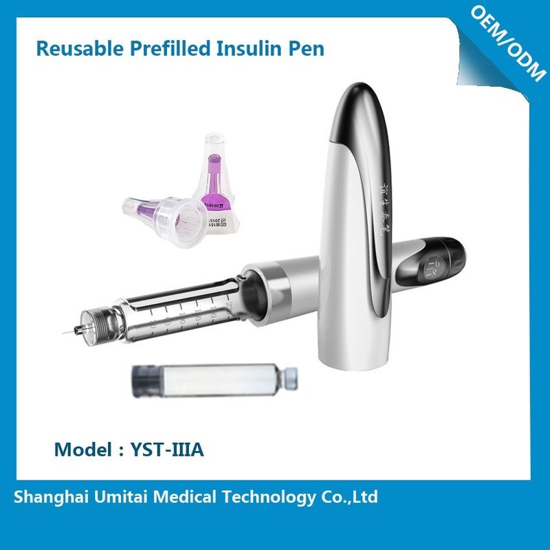 Large Volume Diabetes Insulin Pen Insulin Syringe Easy Operation Silver ...